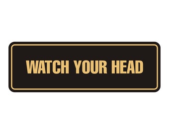 Duck Mind Your Head Sign - Etsy
