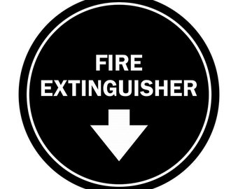 Fire Extinguisher Sign | Etsy