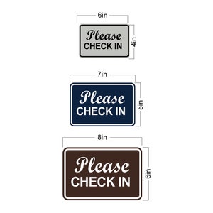 Signs Bylita Classic Framed, Please Check in Wall or Door Sign - Etsy