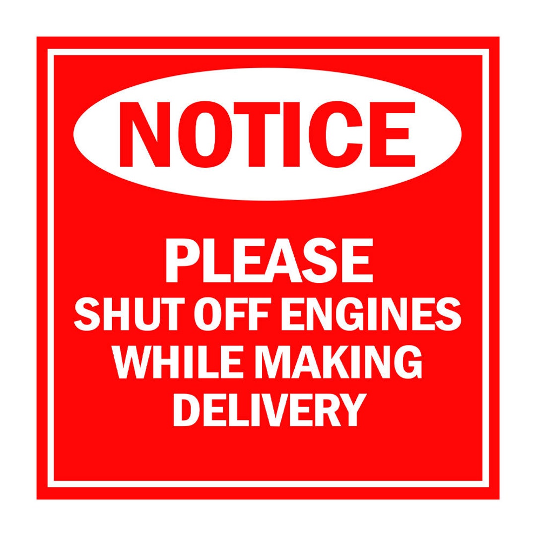 Square Plus Notice Please Shut off Engines While Making - Etsy