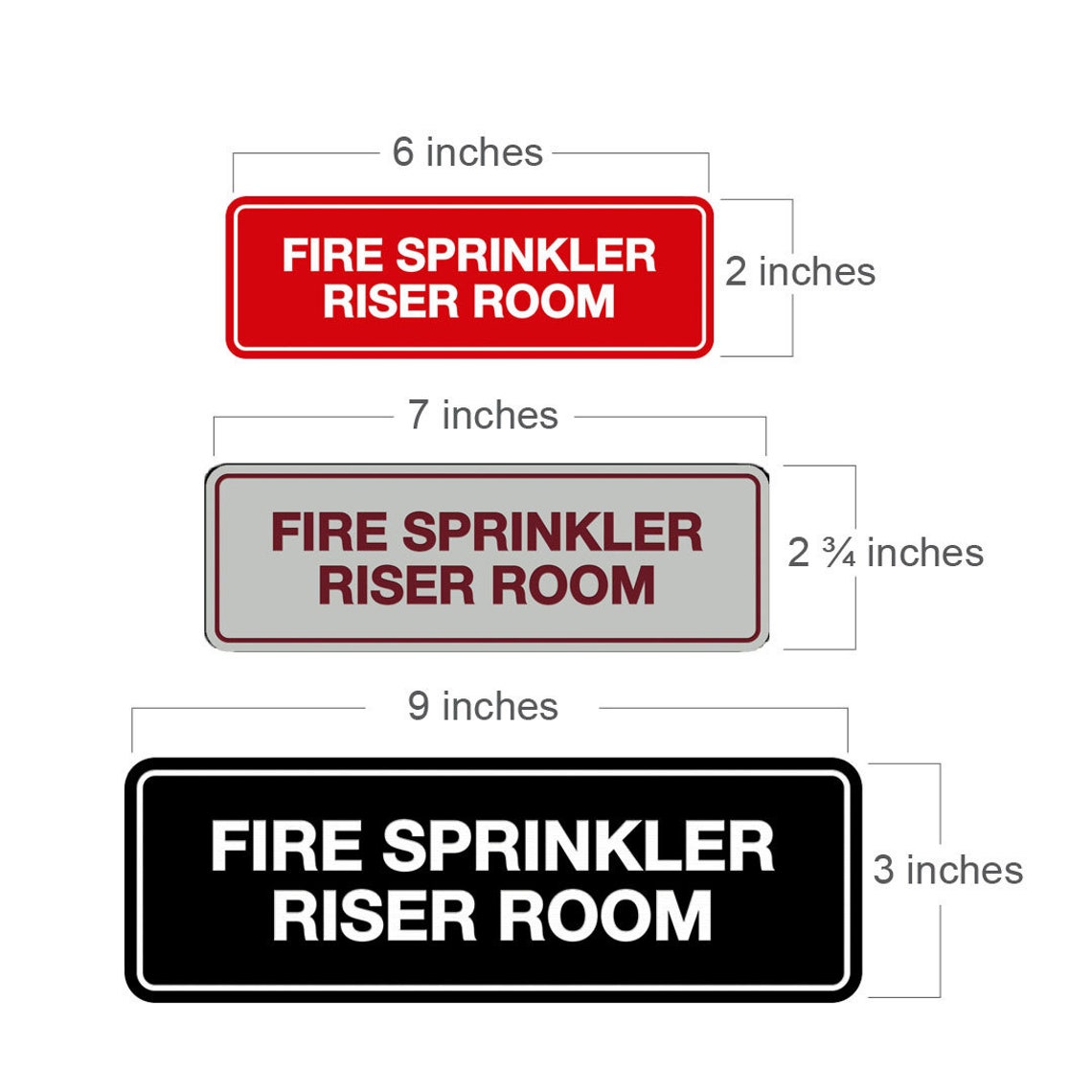 Signs ByLITA Standard Fire Sprinkler Riser Room Sign | Etsy