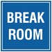 Signs Bylita Square Break Room Sign Easy Installation Durable Material ...