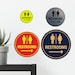 Signs Bylita Circle Restrooms Right Arrow Sign - Etsy