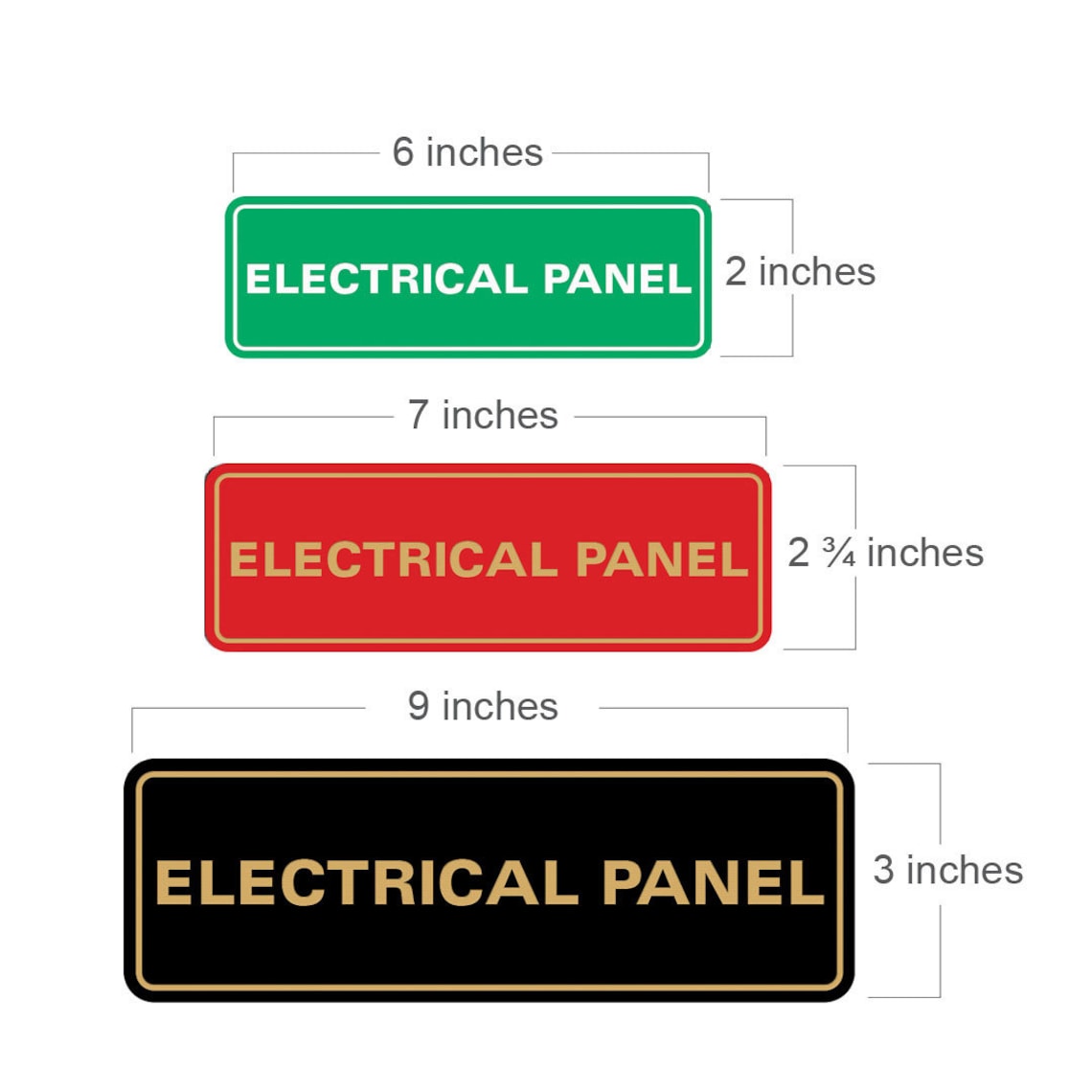 Standard Electrical Panel Sign - Etsy