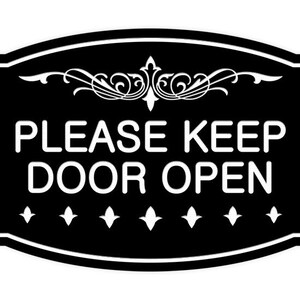 Victorian Please Keep Door Open Wall or Door Sign - Etsy