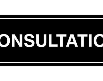 Consultation Sign - Etsy