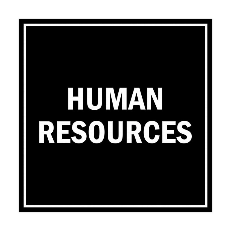 Square Human Resources Sign - Etsy