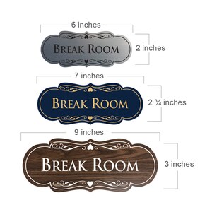 Designer Break Room Sign - Etsy