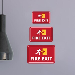 Classic Framed Plus Fire Exit Wall or Door Sign Workplace - Etsy