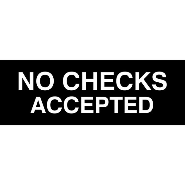 No Checks Accepted Sign - Etsy