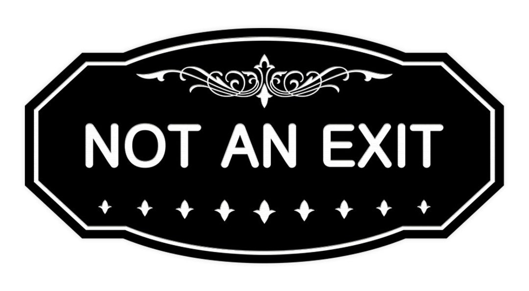 Victorian Not an Exit Sign - Etsy
