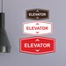 Fancy Elevator up & Down Arrows Wall or Door Sign - Etsy