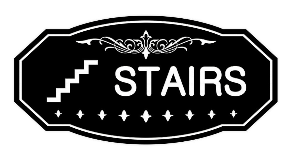 Victorian Stairs Sign | Etsy