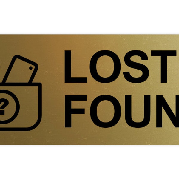Lost and Found Sign - Etsy