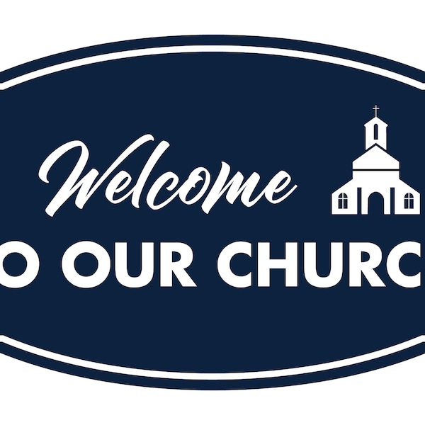 Church Welcome Sign - Etsy