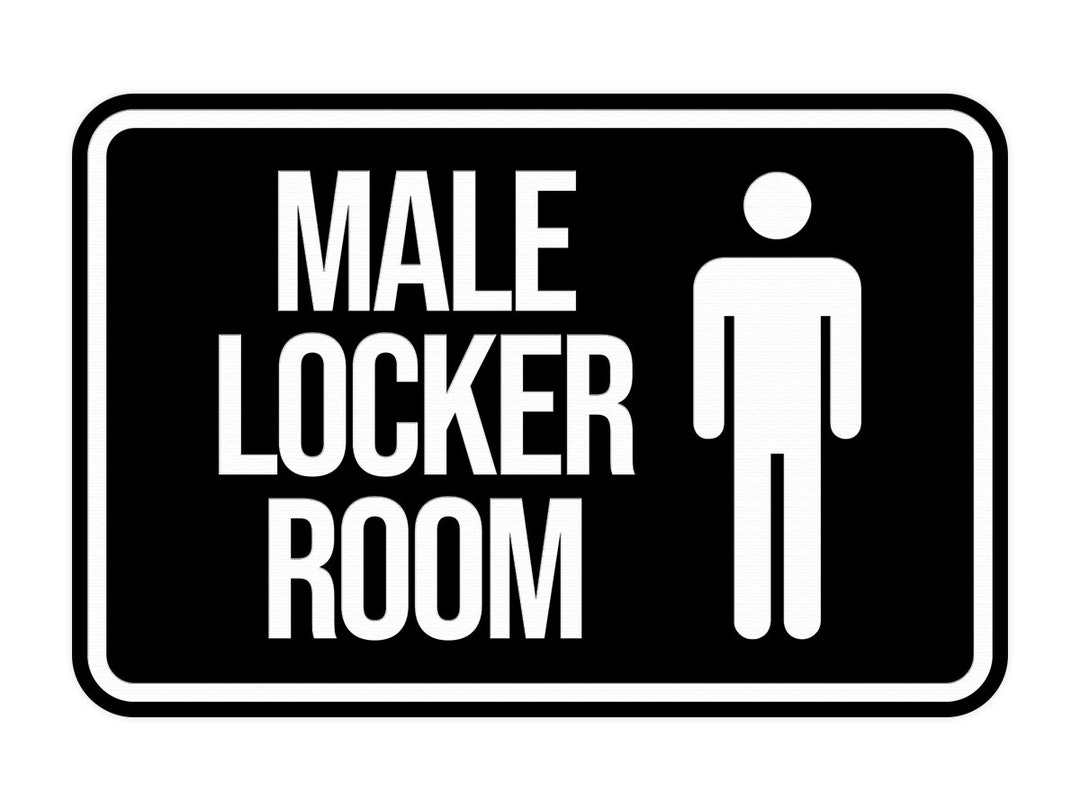 Classic Framed Male Locker Room Wall or Door Sign - Etsy
