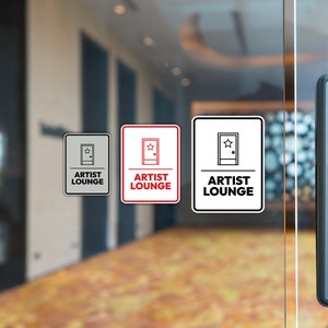 Signs Bylita Portrait Round Artist Lounge Door or Wall Sign - Etsy