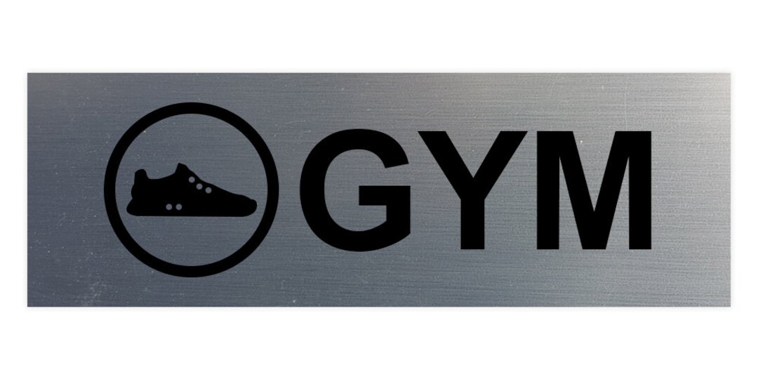 Basic Gym Wall or Door Sign - Etsy