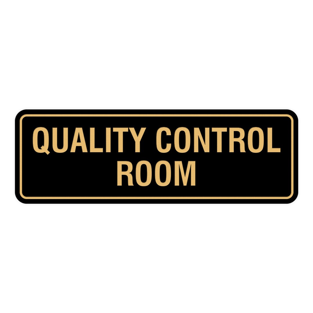 Standard Quality Control Room Sign - Etsy