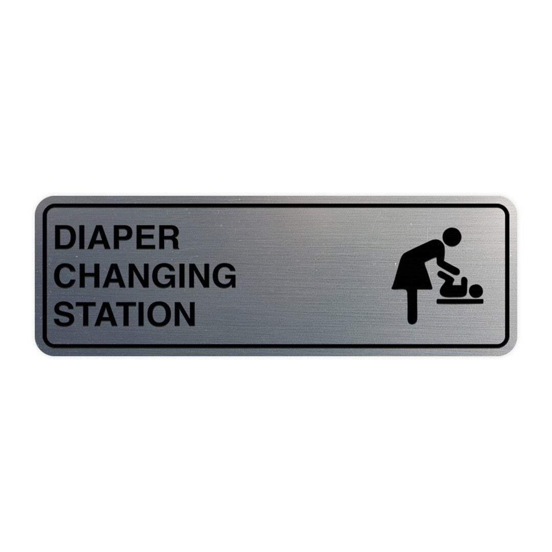 Standard Diapers Changing Station Sign - Etsy