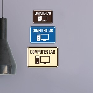 Classic Framed Computer Lab Wall or Door Sign - Etsy