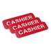 Cashier 1 X 3 Name Tag/badge, 3 Pack - Etsy