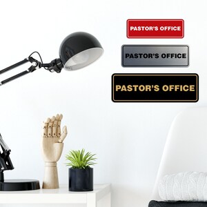 Signs Bylita Standard Pastor's Office Sign - Etsy