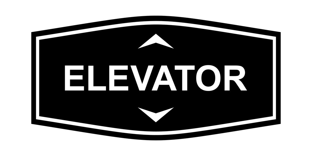 Fancy Elevator up & Down Arrows Wall or Door Sign - Etsy