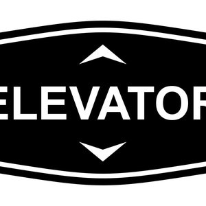 Fancy Elevator up & Down Arrows Wall or Door Sign - Etsy