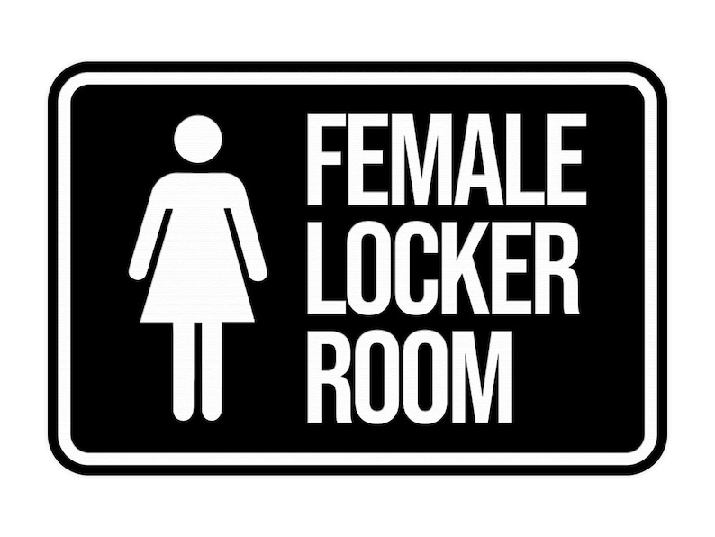 Classic Framed Female Locker Room Wall or Door Sign - Etsy