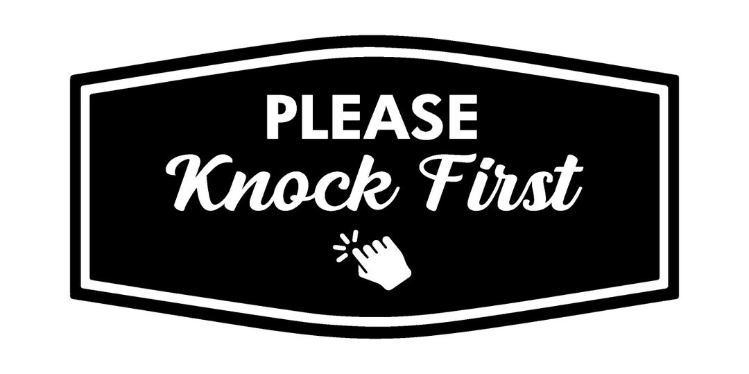Signs Bylita Fancy Please Knock First Outdoors Decoration Wall - Etsy