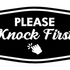 Signs Bylita Fancy Please Knock First Outdoors Decoration Wall - Etsy