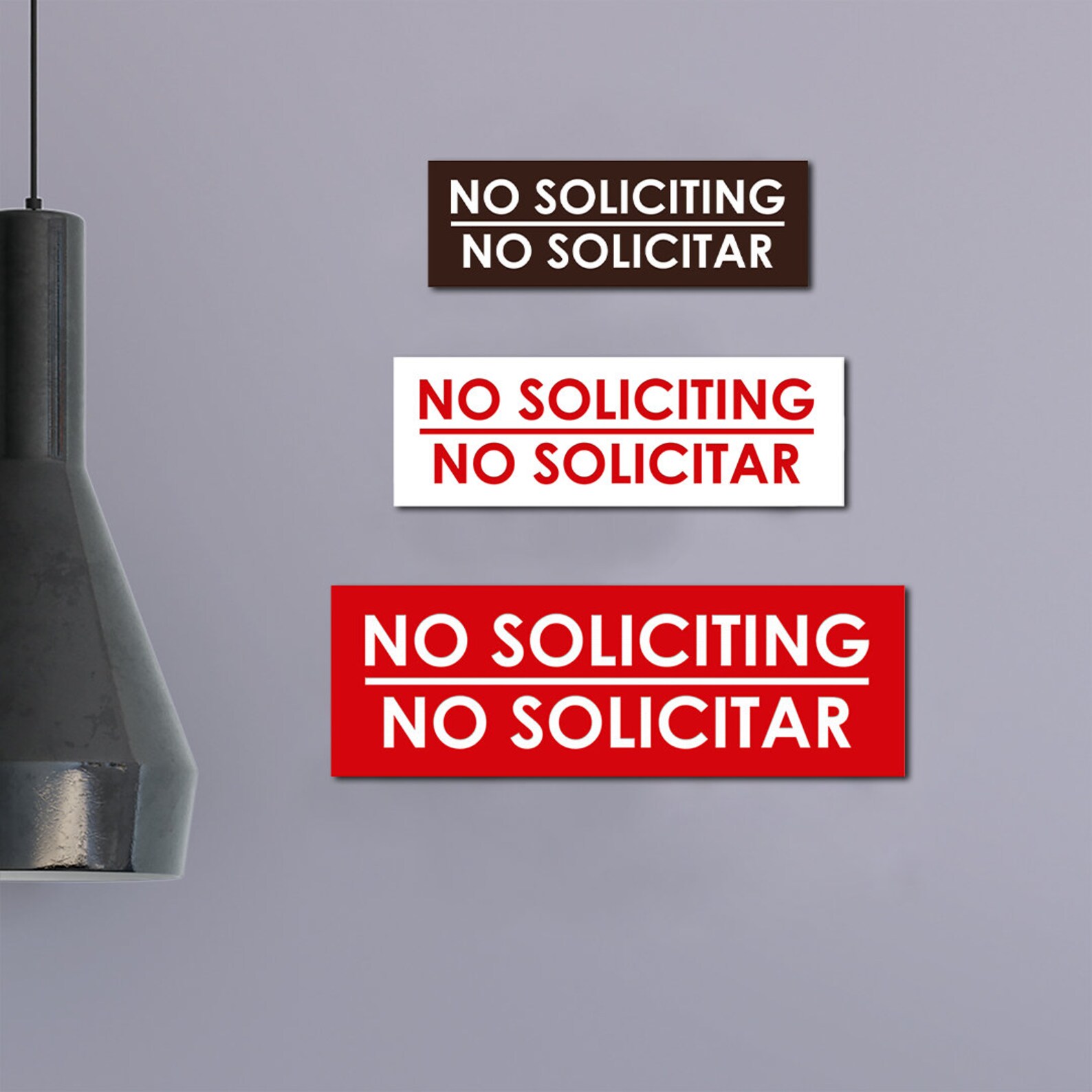 Basic No Soliciting No Solicitar Sign - Etsy