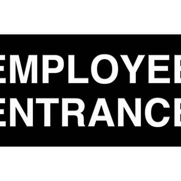 Employee Entrance Door Sign - Etsy