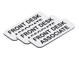 Front Desk Badge - Etsy