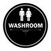 Signs Bylita Circle Washroom Sign - Etsy