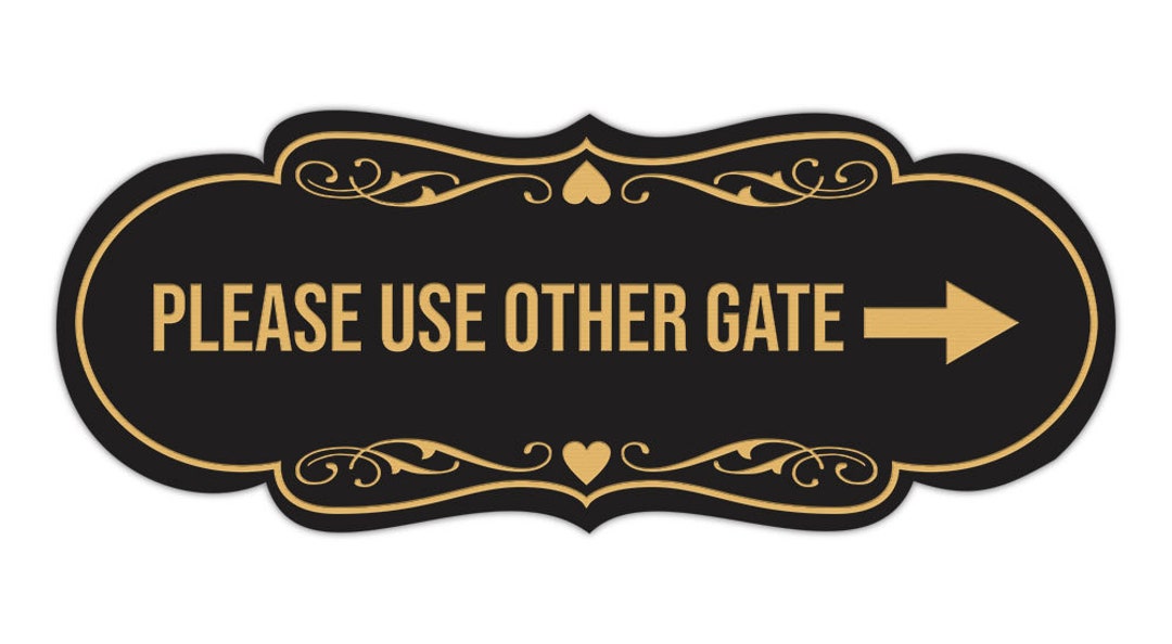 Signs Bylita Designer Please Use Other Gate Wall or Door Sign - Etsy