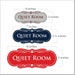 Signs Bylita Designer Quiet Room Sign - Etsy