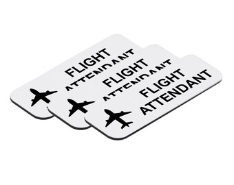 Flight Attendant Name Tags - Etsy