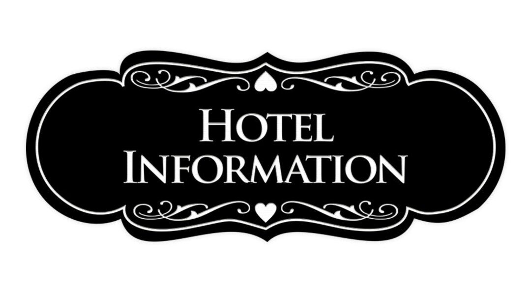 Signs Bylita Designer Hotel Information Sign - Etsy