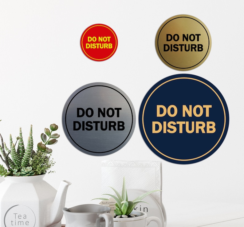 Signs Bylita Circle Do Not Disturb Sign - Etsy