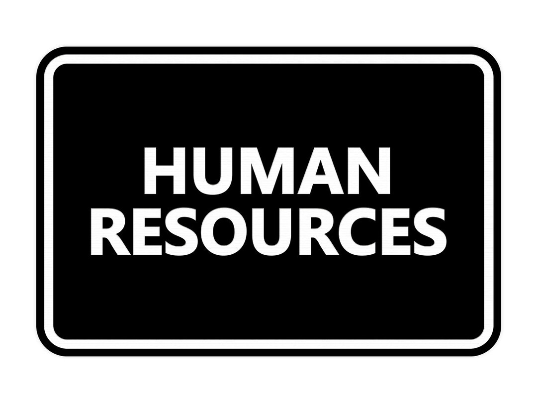 Classic Human Resources Sign - Etsy