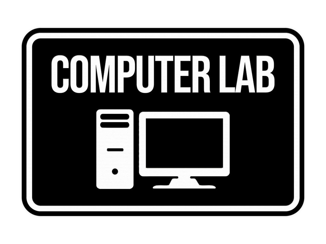 Classic Framed Computer Lab Wall or Door Sign - Etsy