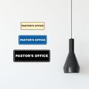 Signs Bylita Standard Pastor's Office Sign - Etsy