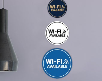 Wifi Available Sign - Etsy