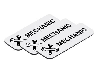 Mechanic Name Tag - Etsy