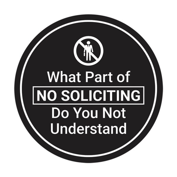 No Soliciting Sign - Etsy