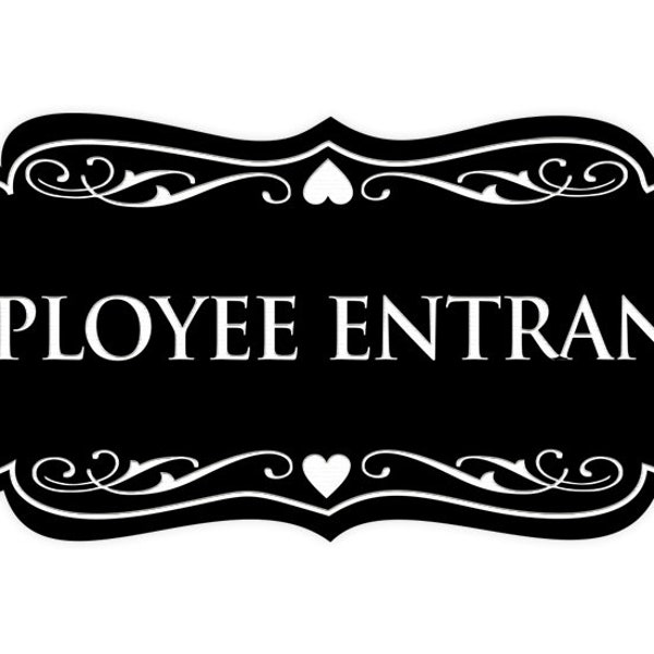 Employee Entrance Door Sign - Etsy