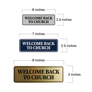 Standard Welcome Back to Church Wall or Door Sign - Etsy
