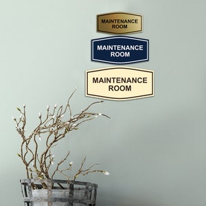 Fancy Maintenance Room Wall or Door Sign - Etsy